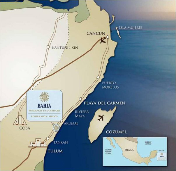 Bahia Principe Tulum Resort Map
